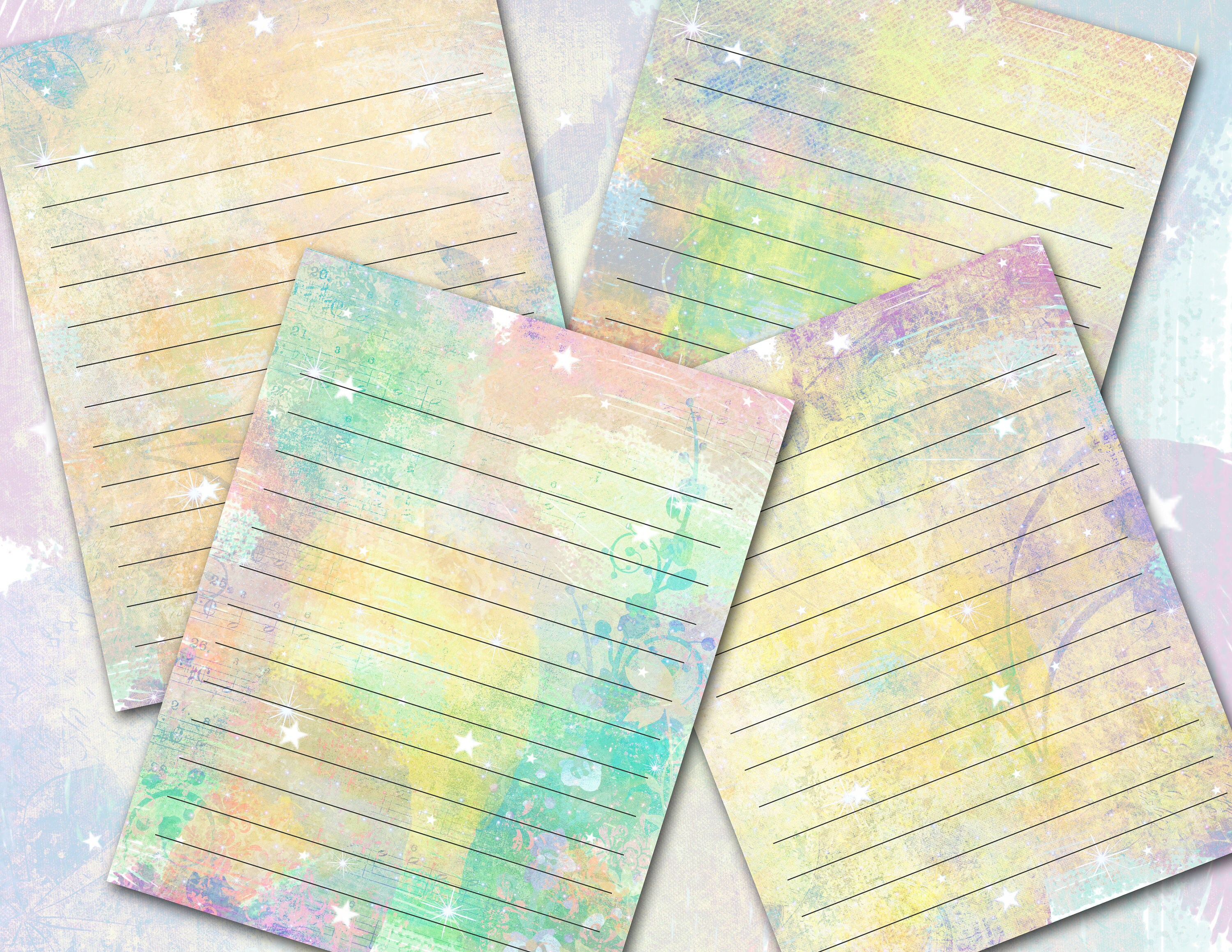 JUST WRITE PRINTABLE Lined Journal Paper Writing Paper Grunge Texture ...