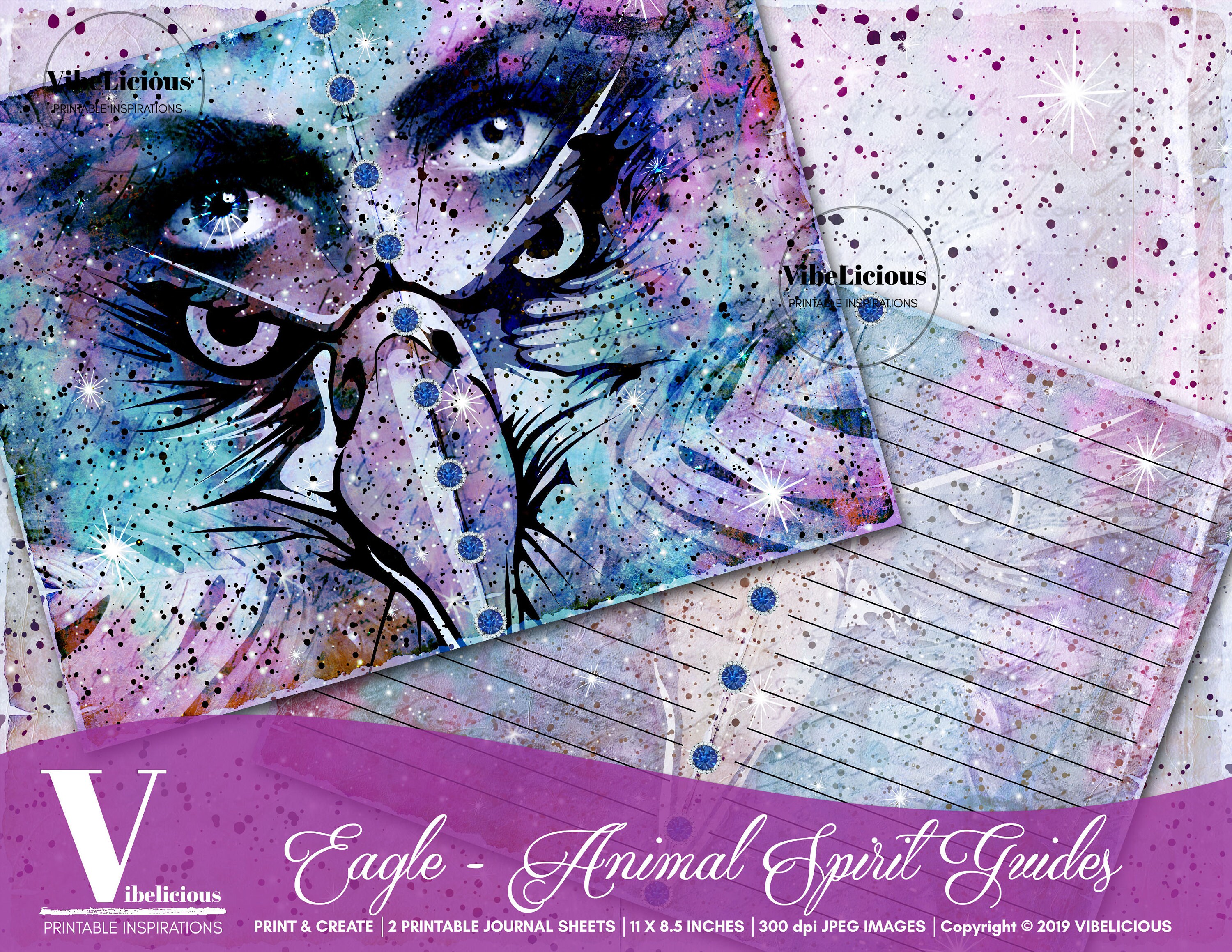 Craft Supplies & Tools Junk Journals SPIRIT ANIMAL HORSE Printable ...