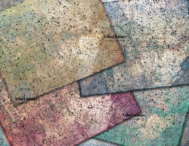 GRUNGE TEXTURES Printable Journal Papers Digital Grunge Paper Junk ...