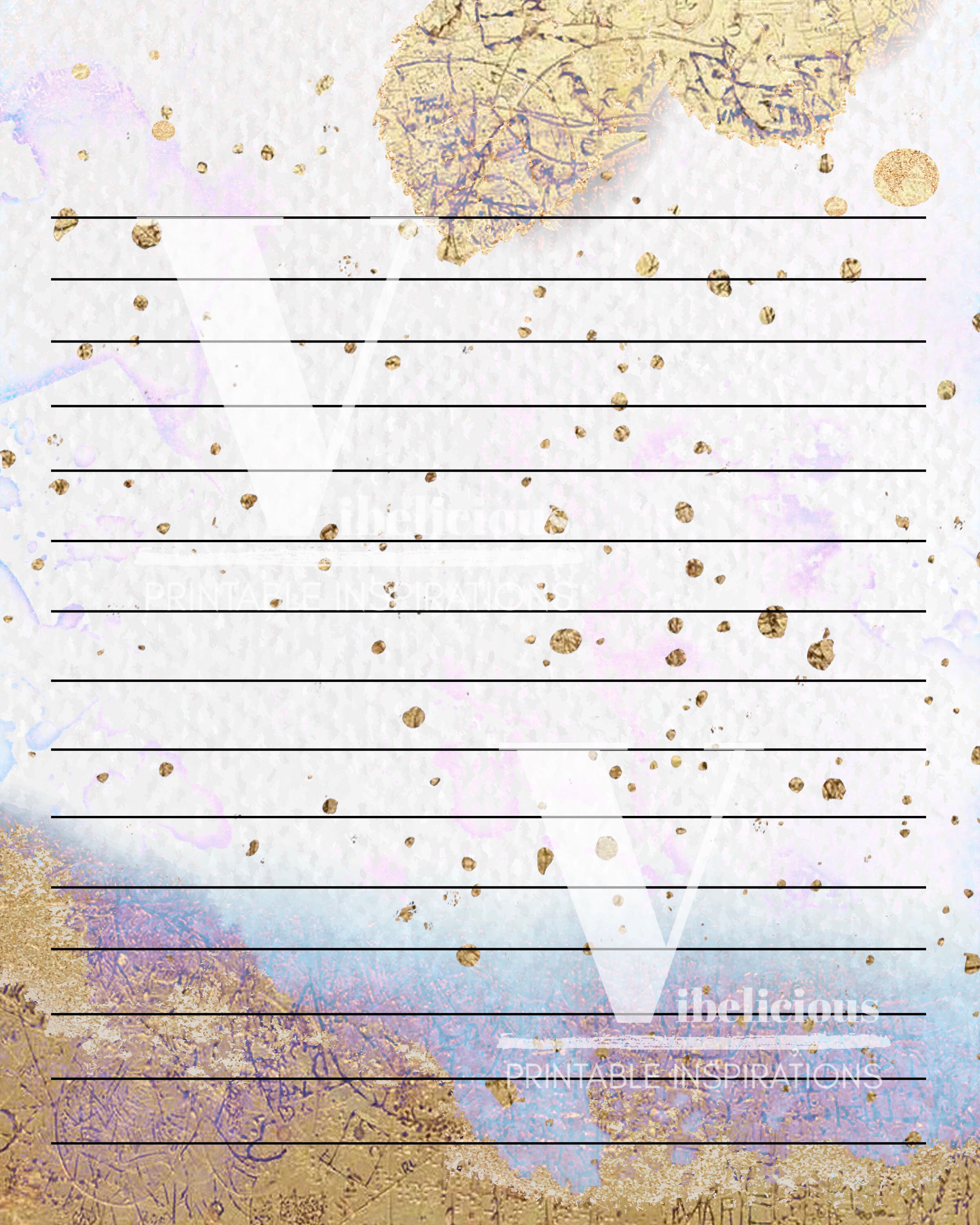 JUST WRITE PRINTABLE Lined Journal Kit Writing Paper Lined Journal ...