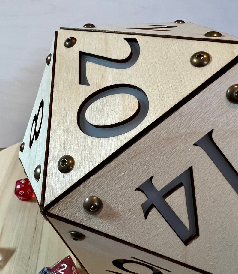 Giant Laser Cut D20 Driftglobe Lamp - Etsy