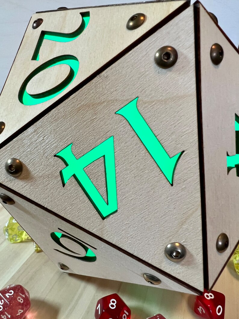 Giant Laser Cut D20 Driftglobe Lamp - Etsy