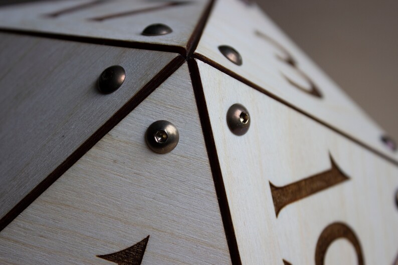 Giant Laser Cut D20 Home Decor Assembled or DIY Kit - Etsy
