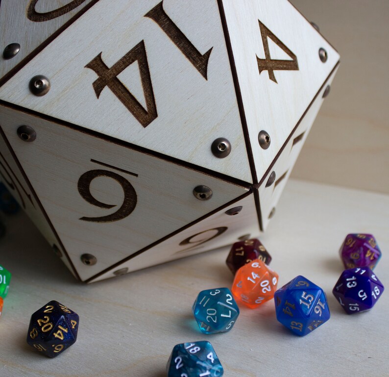 Giant Laser Cut D20 Home Decor Assembled or DIY Kit - Etsy