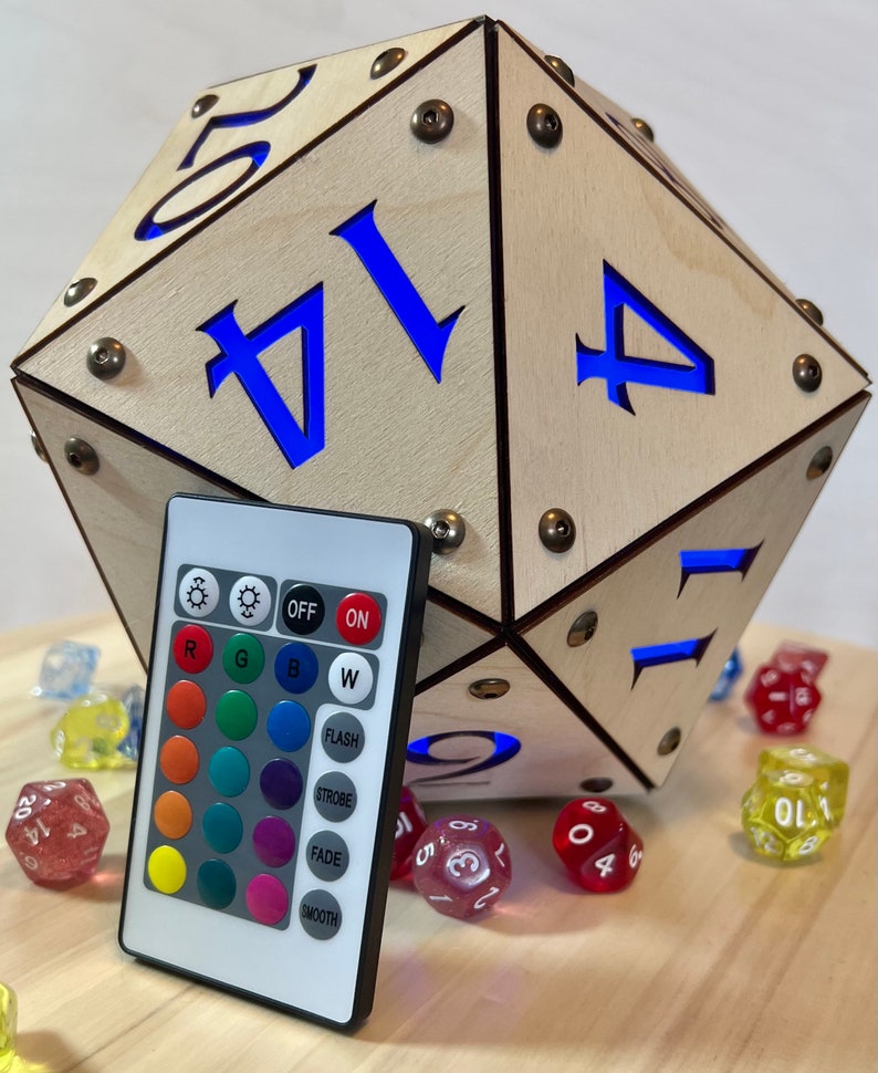 Giant Laser Cut D20 Driftglobe Lamp - Etsy