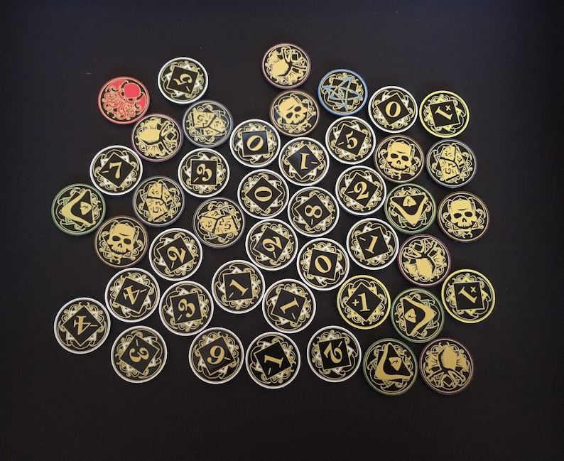 Chaos Tokens Arkham Horror LCG Full Core Pack Call of - Etsy