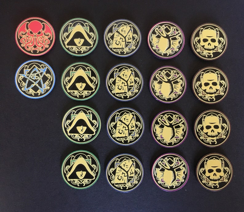Chaos Tokens Arkham Horror LCG Full Core Pack Call of - Etsy