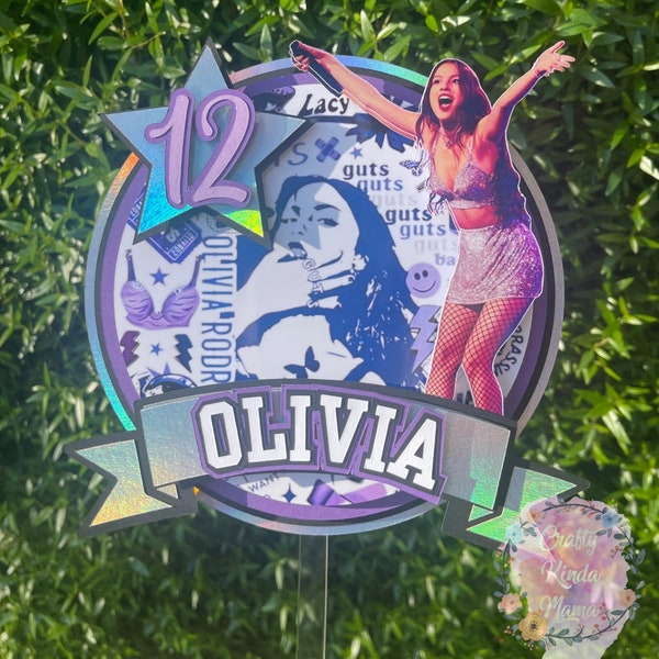 Olivia Rodrigo Cake Topper - Etsy