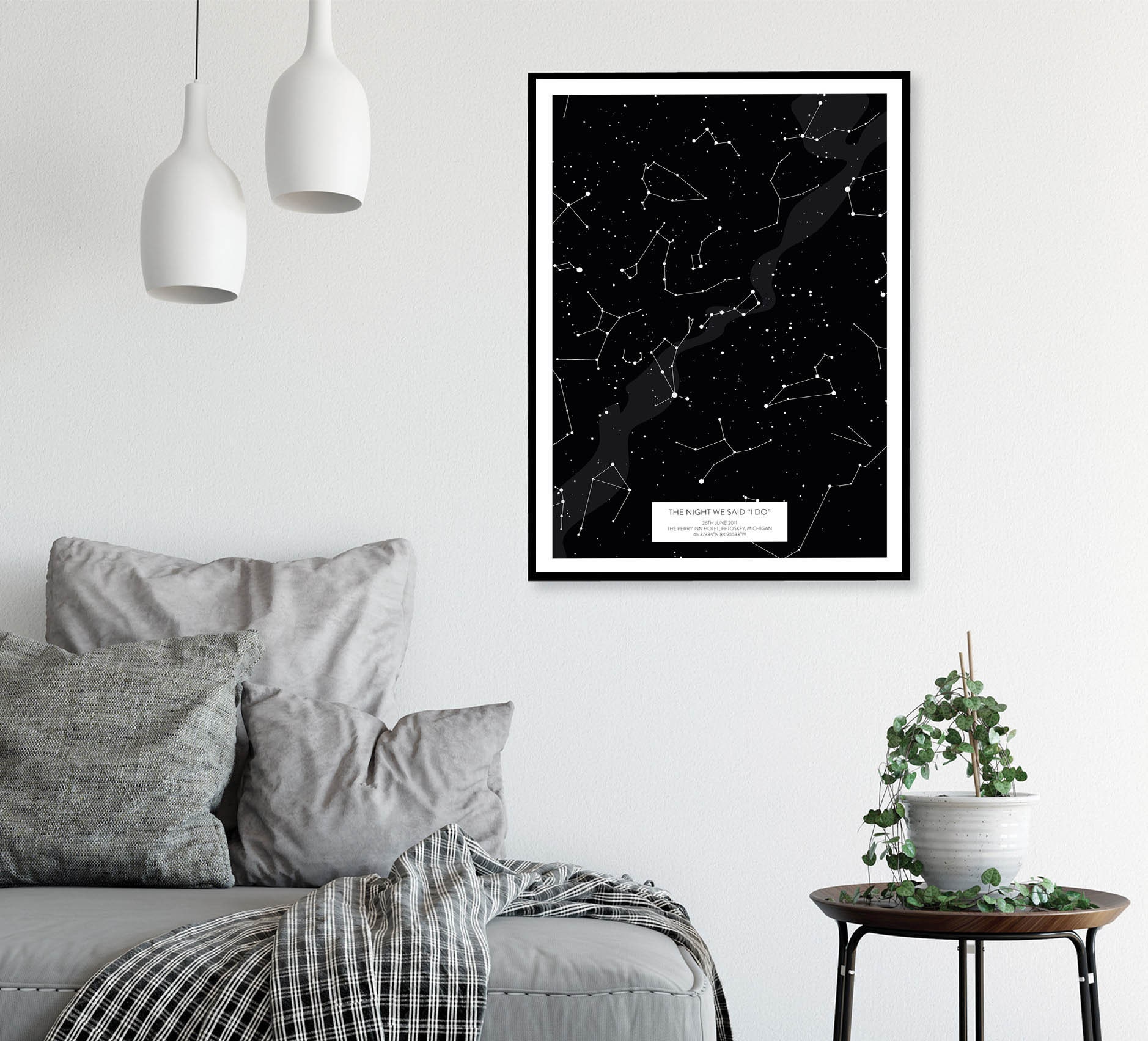 Custom Celestial Star Map Custom Sky Chart WHERE WE MET - Etsy UK