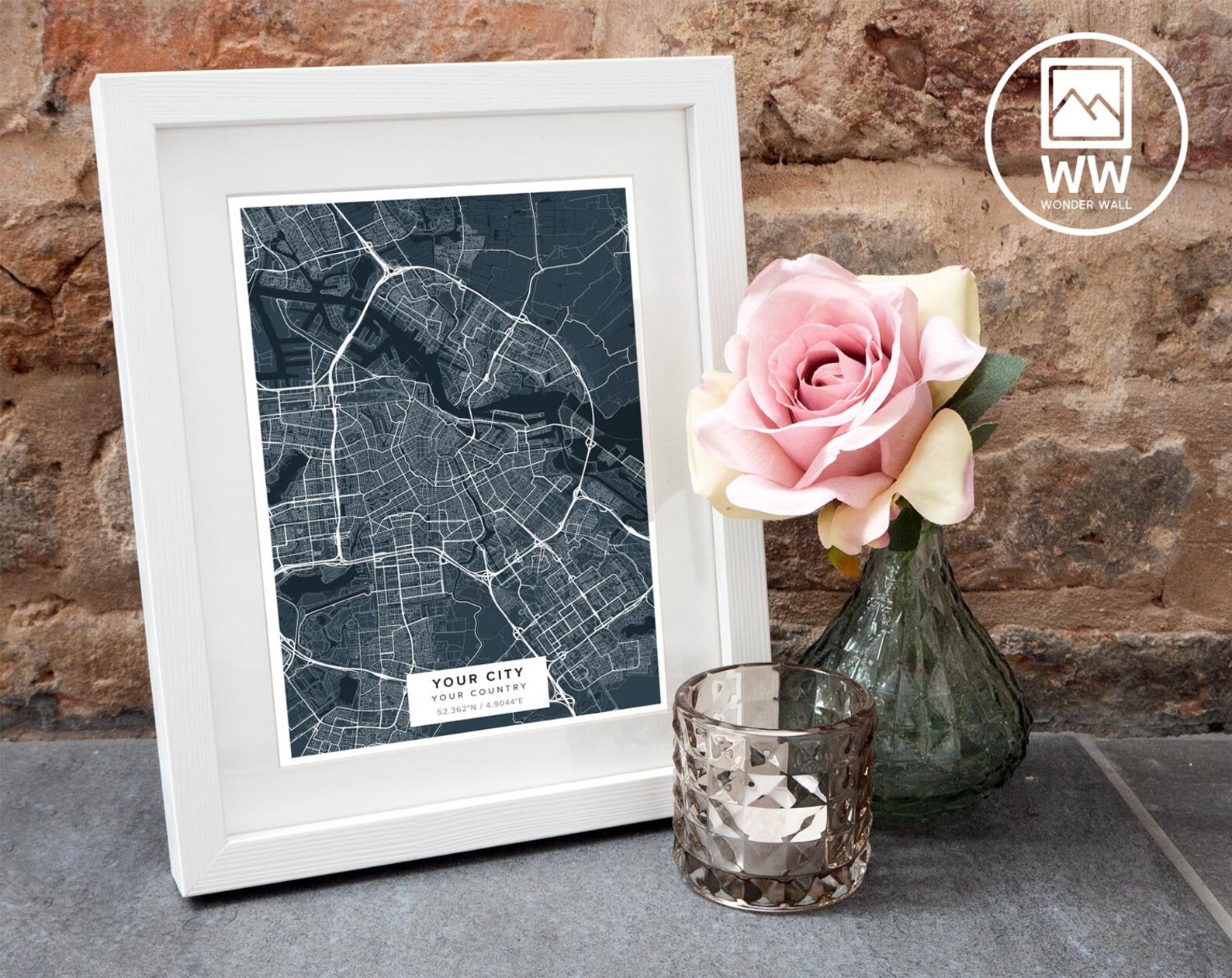 Personalised Custom City Print Town Map Map Poster Wall | Etsy UK