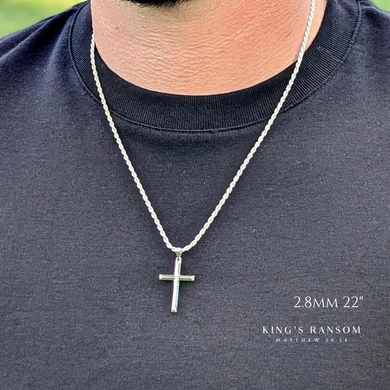 Gold Men Chain With Christ - Etsy