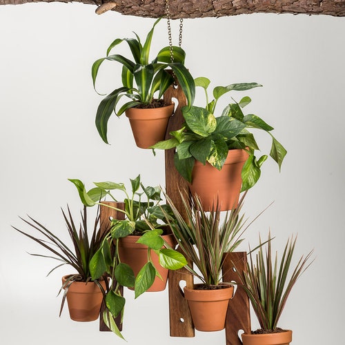 4 Pot Hanging Plant Holder - Etsy