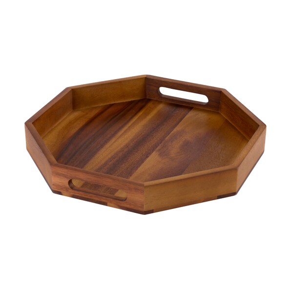 Octagon Wood Serving Tray - Etsy