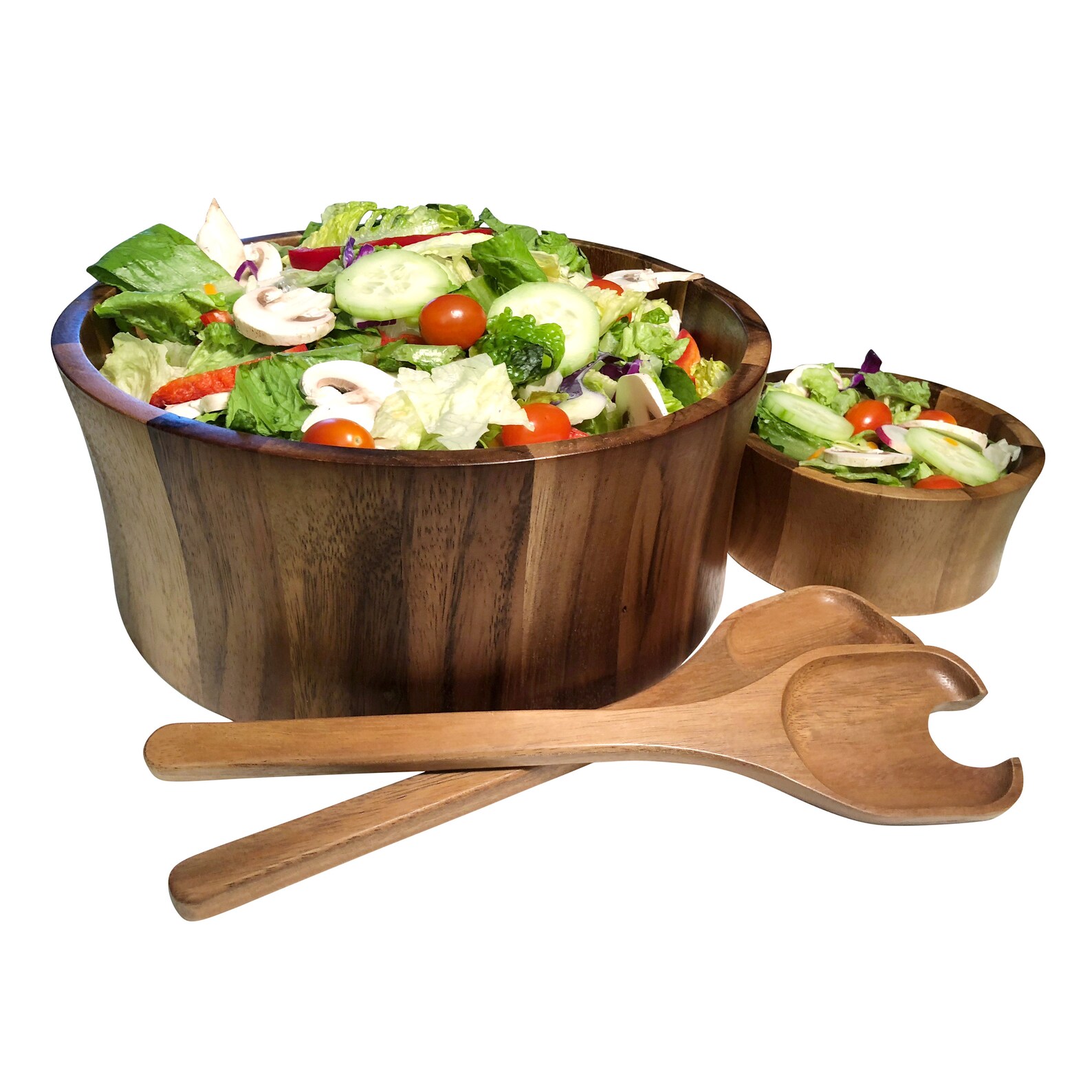 Extra Large Salad Bowl With Servers 3 Piece Set 328C-3 - Etsy