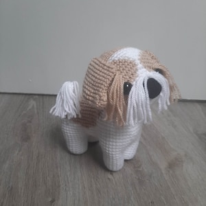 Shih Tzu Dog Amigurumi Crochet Pattern: Step-by-step PDF Tutorial ...