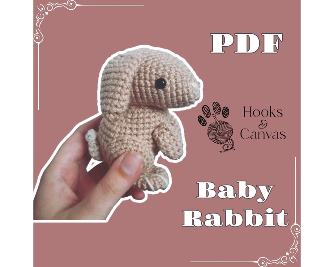 Cute Baby Rabbit Bunny Amigurumi Crochet Pattern - PDF Tutorial With ...