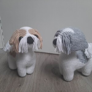 Shih Tzu Dog Amigurumi Crochet Pattern: Step-by-step PDF Tutorial ...