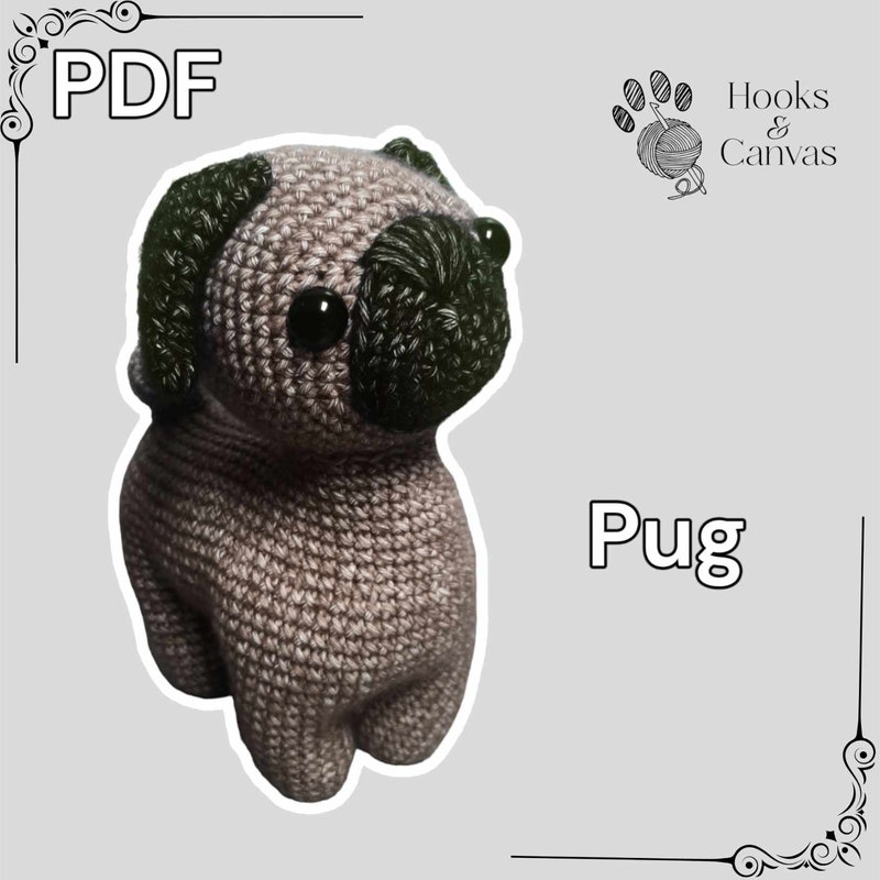 Crochet Pug Pattern - Etsy