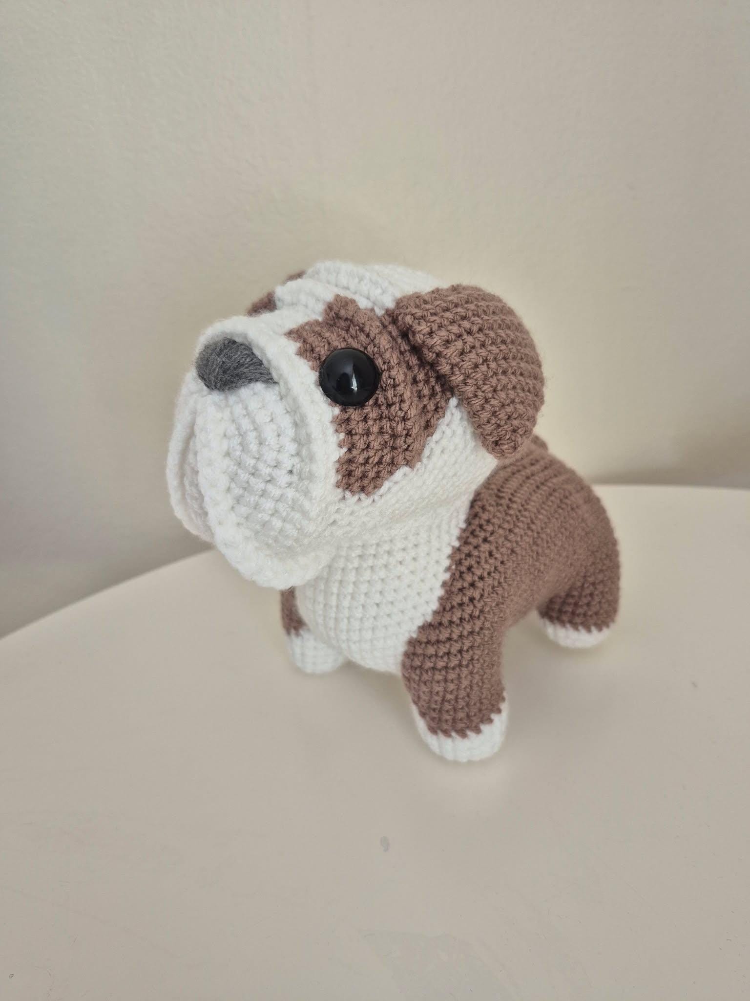 English Bulldog Dog Amigurumi Crochet Pattern: Step-by-step PDF ...
