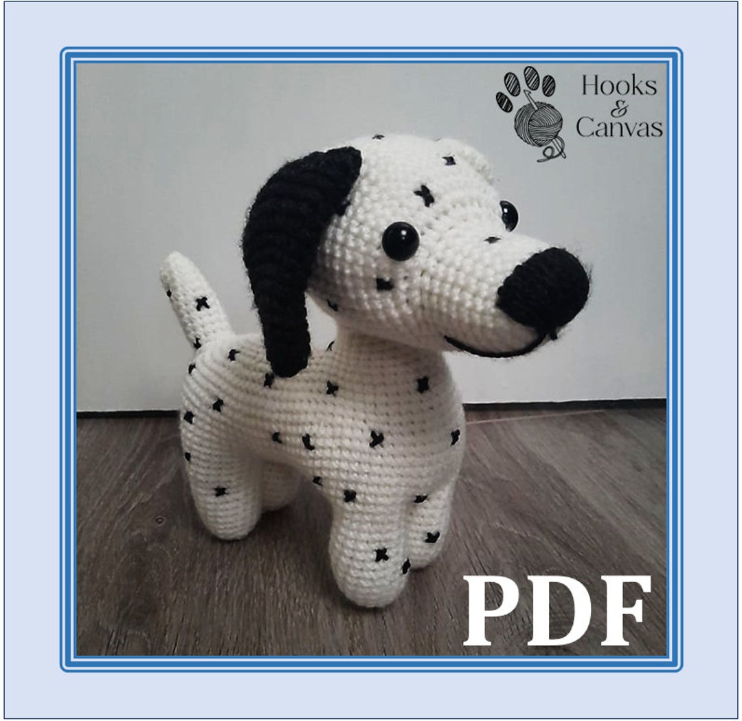 Cute Dalmatian Dog Amigurumi Crochet Pattern PDF Tutorial - Etsy