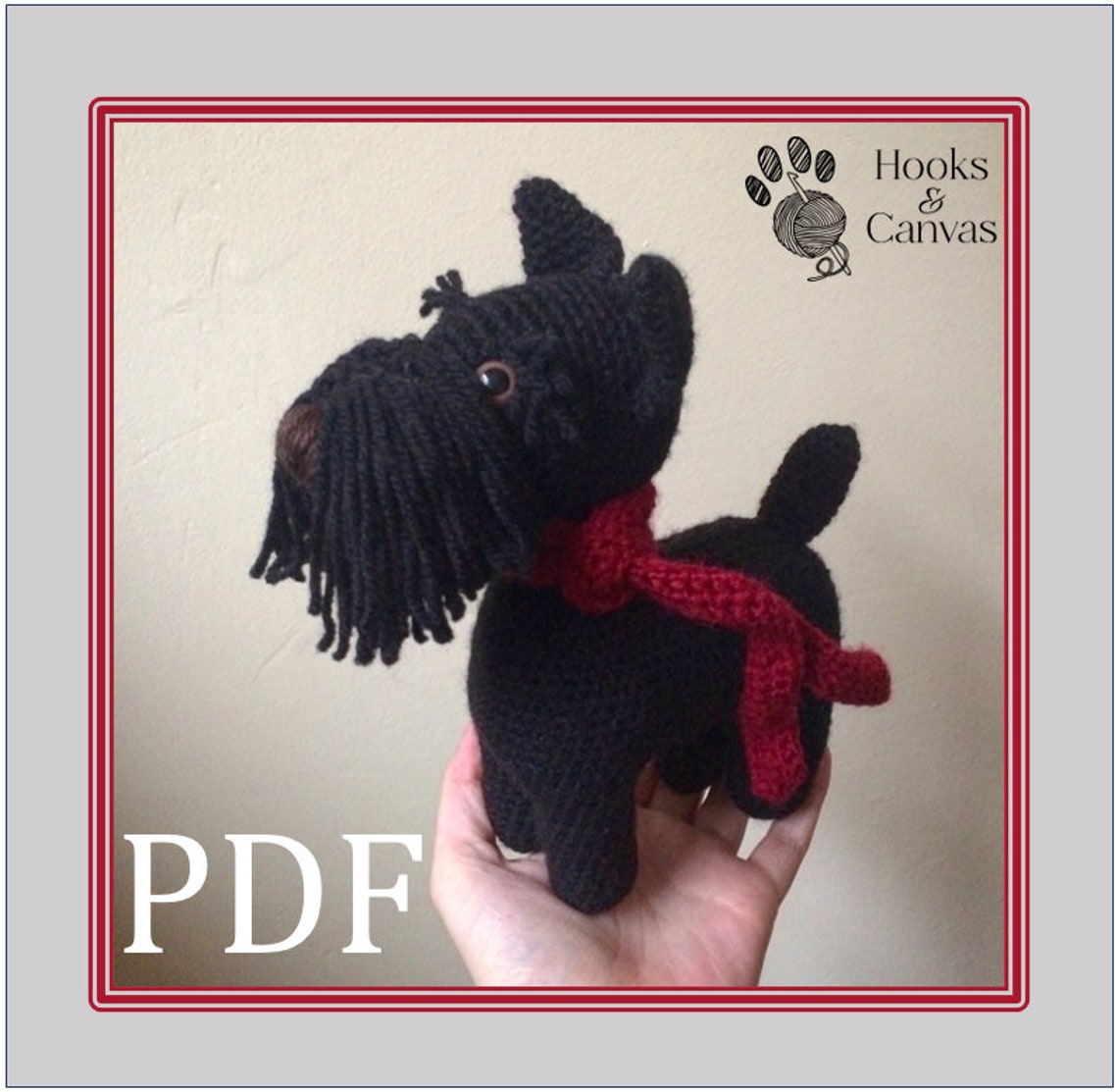 Cute Scottish Terrier Crochet Pattern PDF Cute Amigurumi - Etsy