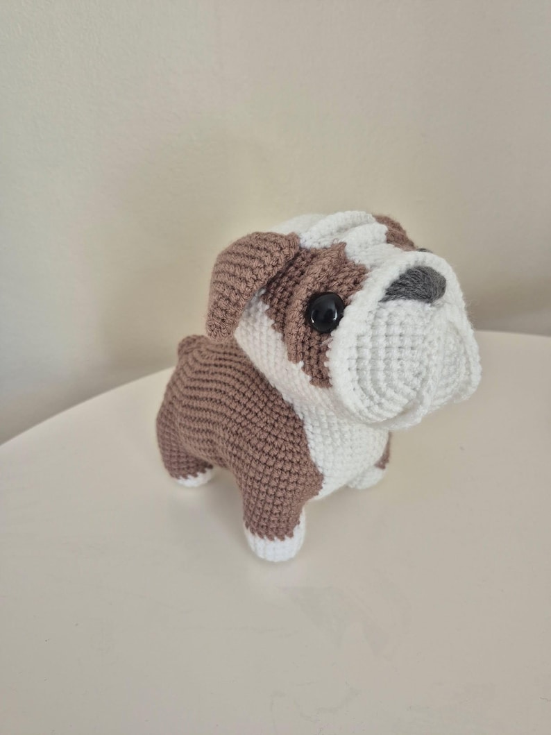 English Bulldog Dog Amigurumi Crochet Pattern: Step-by-step PDF ...