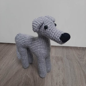 Cute Greyhound Dog Amigurumi Crochet Pattern - PDF Tutorial With Step ...