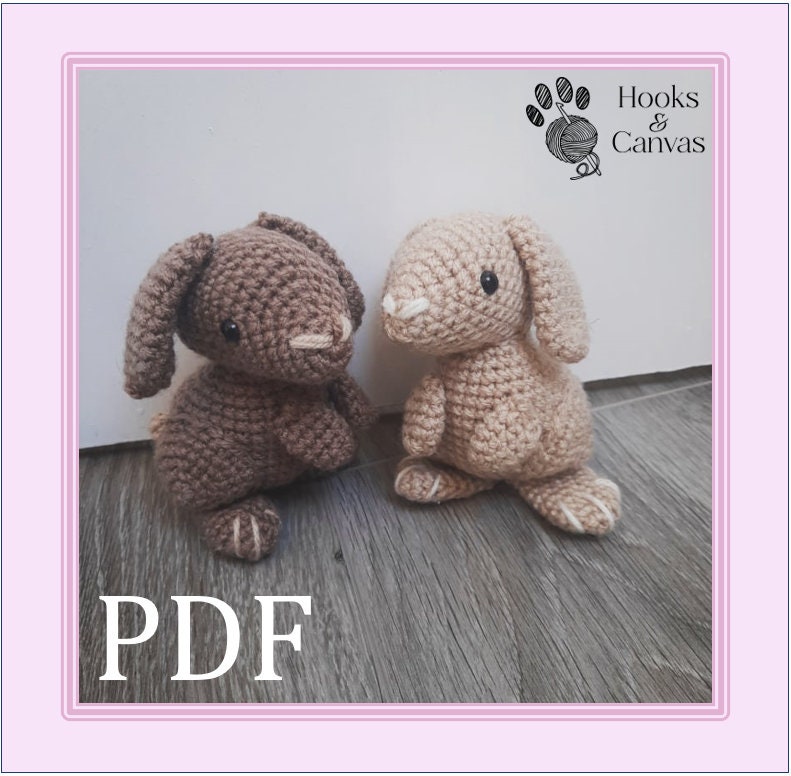Cute Baby Rabbit Bunny Amigurumi Crochet Pattern PDF - Etsy