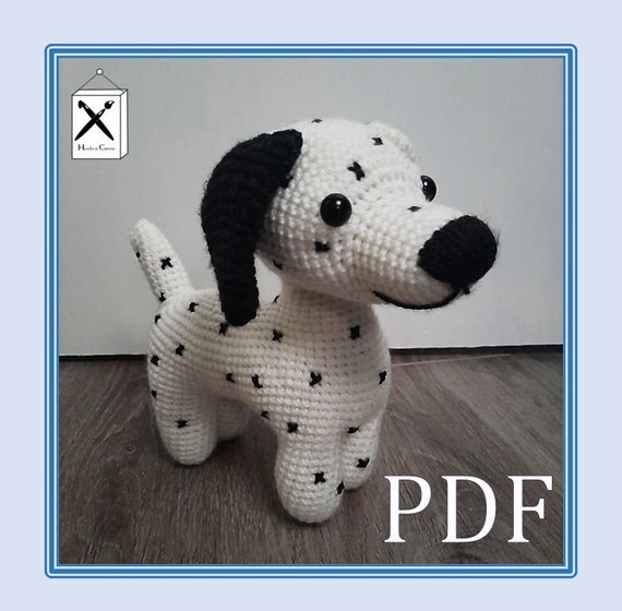 Cute Dalmatian Dog Amigurumi Crochet Pattern PDF Tutorial | Etsy