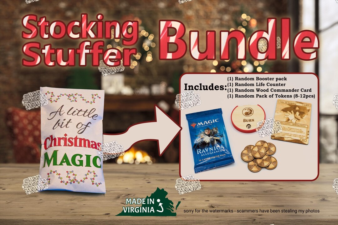 Stocking Stuffer MTG Bundle - Accessories and a Booster Pack! - Etsy