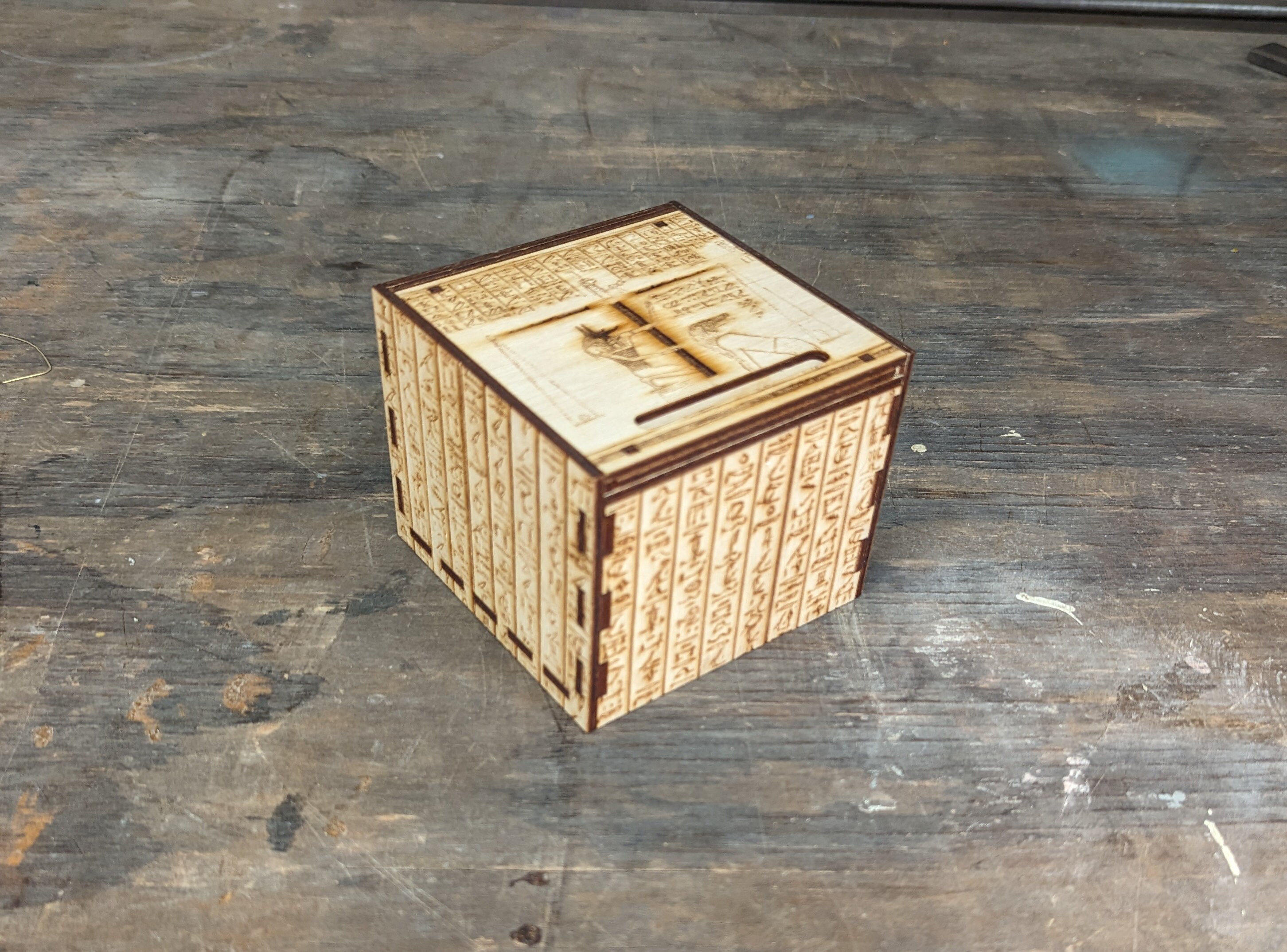 Egyptian-themed Deck Box With Built-in Life Counter EDH - Etsy