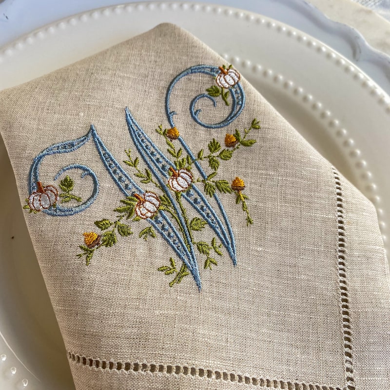 Embroidered Napkins - Etsy