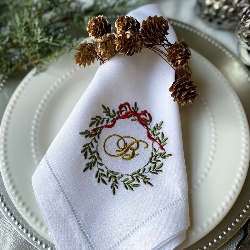 Embroidered Napkins - Etsy