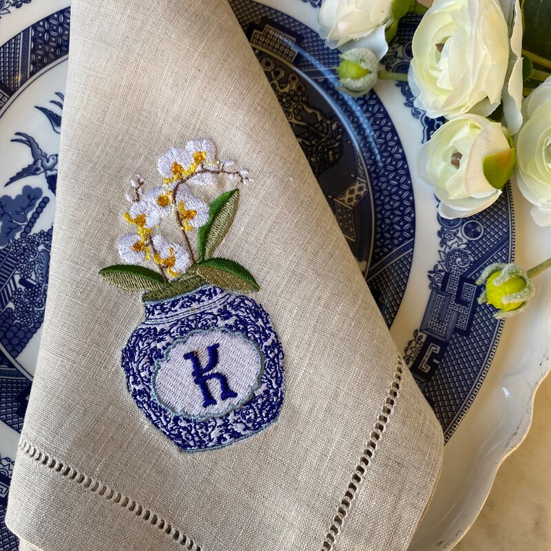 Embroidered Napkins - Etsy