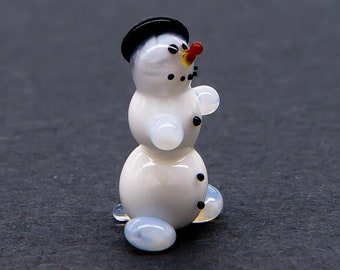 Blown Glass Snowman | Etsy