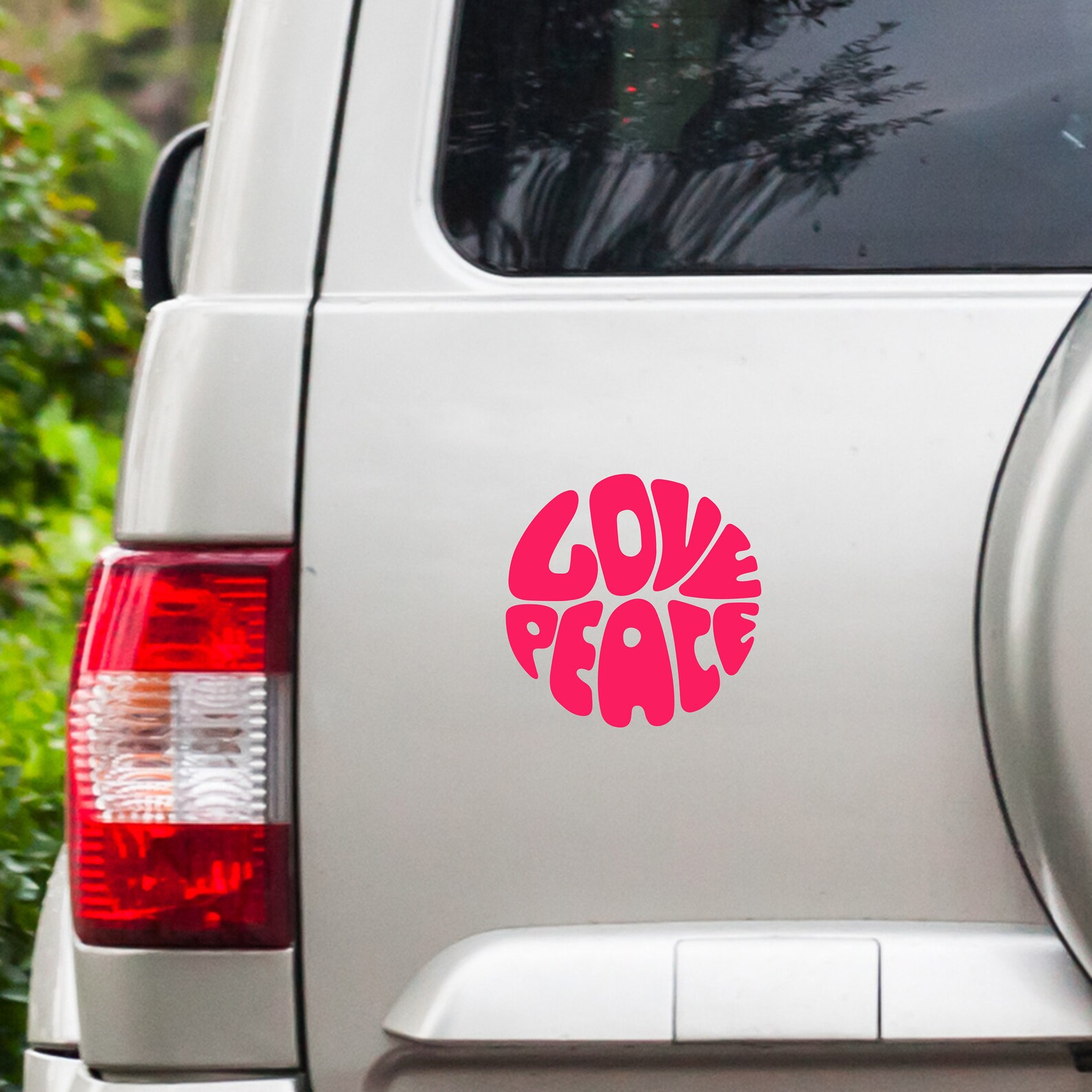 Love peace vinyl car decal car rear window decal car bumper | Etsy