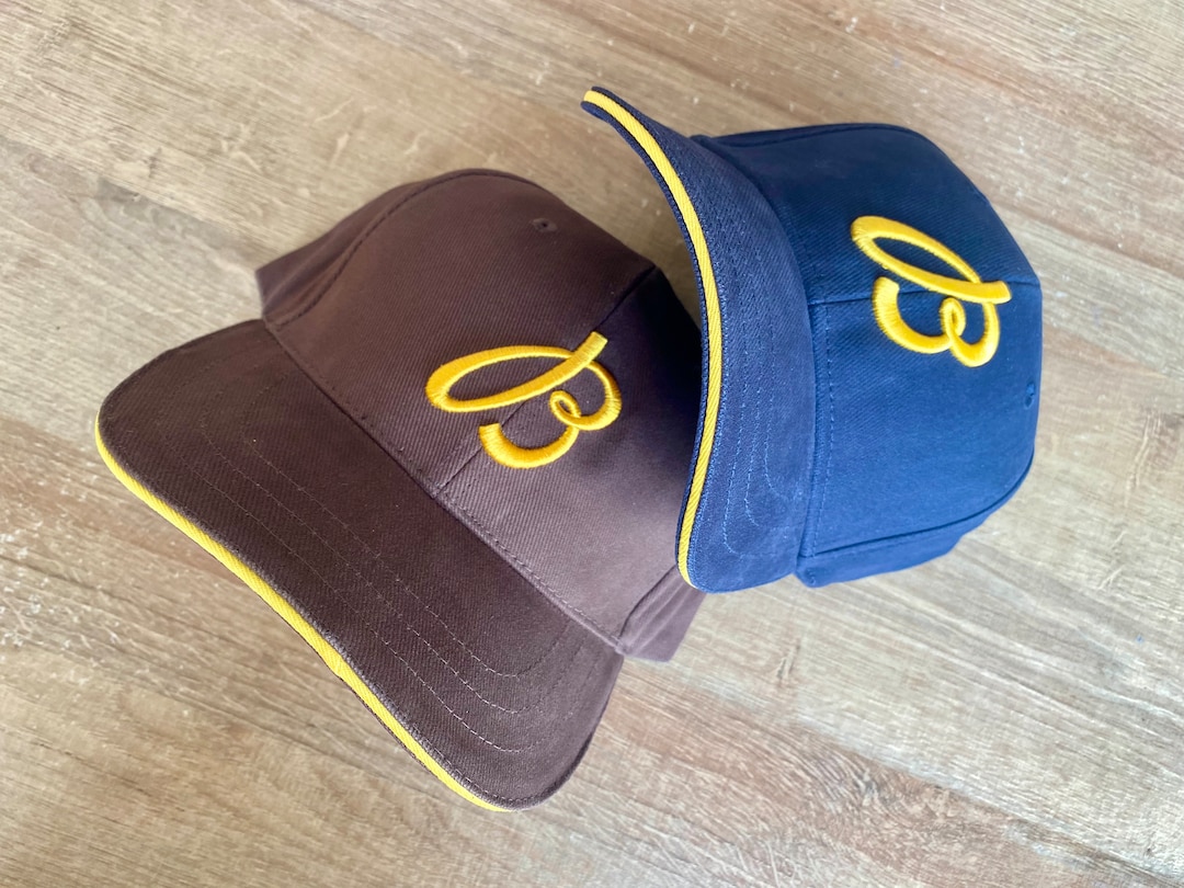 BREITLING 'B' Captains Luxury Cap/hat Brown and Canary Yellow ...