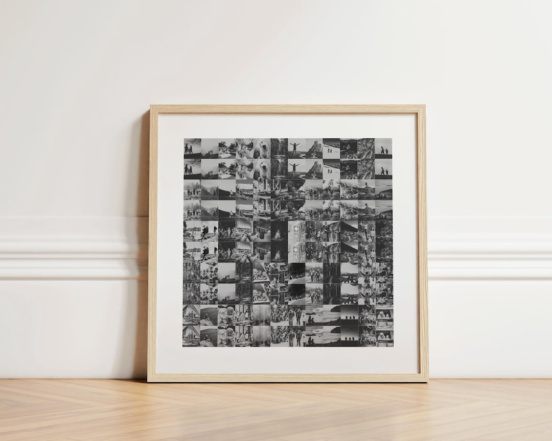Photo Strip Collage Template: Custom Wall Art Gift (canva Template) - Etsy
