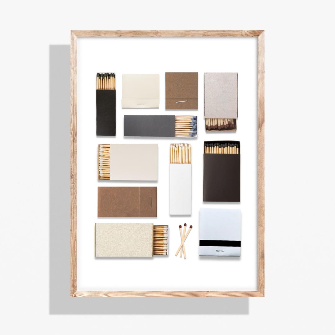 Neutral Blank Matchbox Template | Create Your Own | Custom Personalized ...