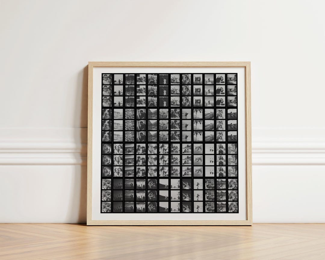 Custom Photo Booth Strip Collage | Personalized Wall Art Made From Your ...