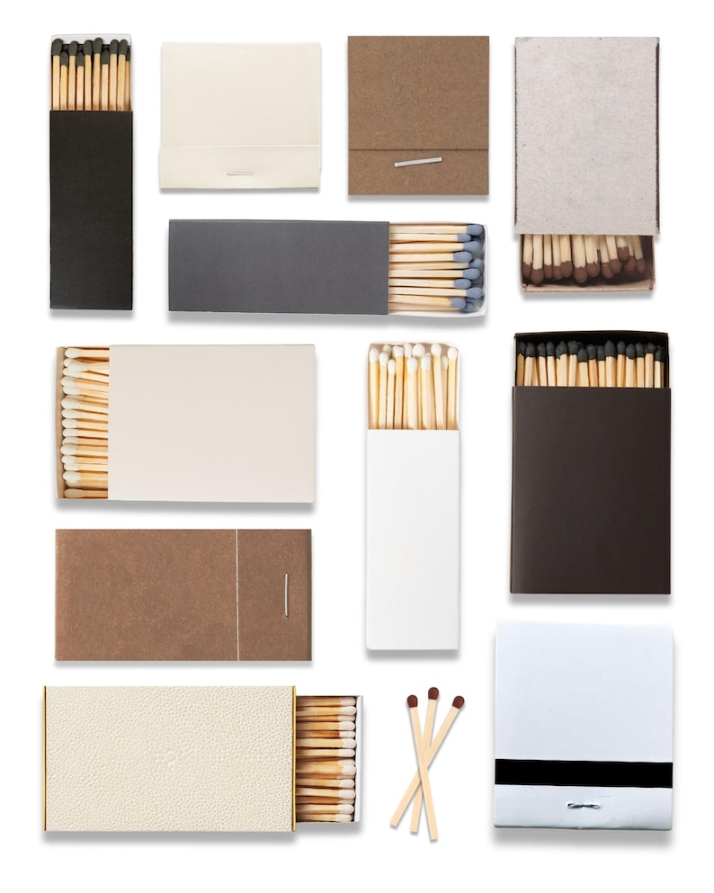 Neutral Blank Matchbox Template | Create Your Own | Custom Personalized ...