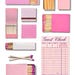 Pink Matchbook Art Template: DIY Personalized Matchbox (digital ...