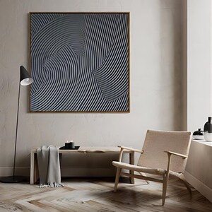Large Original Grey Stone Texture Wall Art,minimalist Thick Texture ...