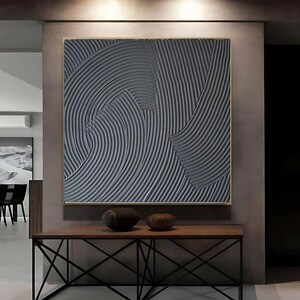 Large Original Grey Stone Texture Wall Art,minimalist Thick Texture ...