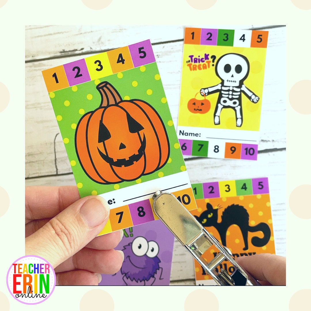 Halloween Punch Cards for Rewards, Behavior, Classroom Management ...