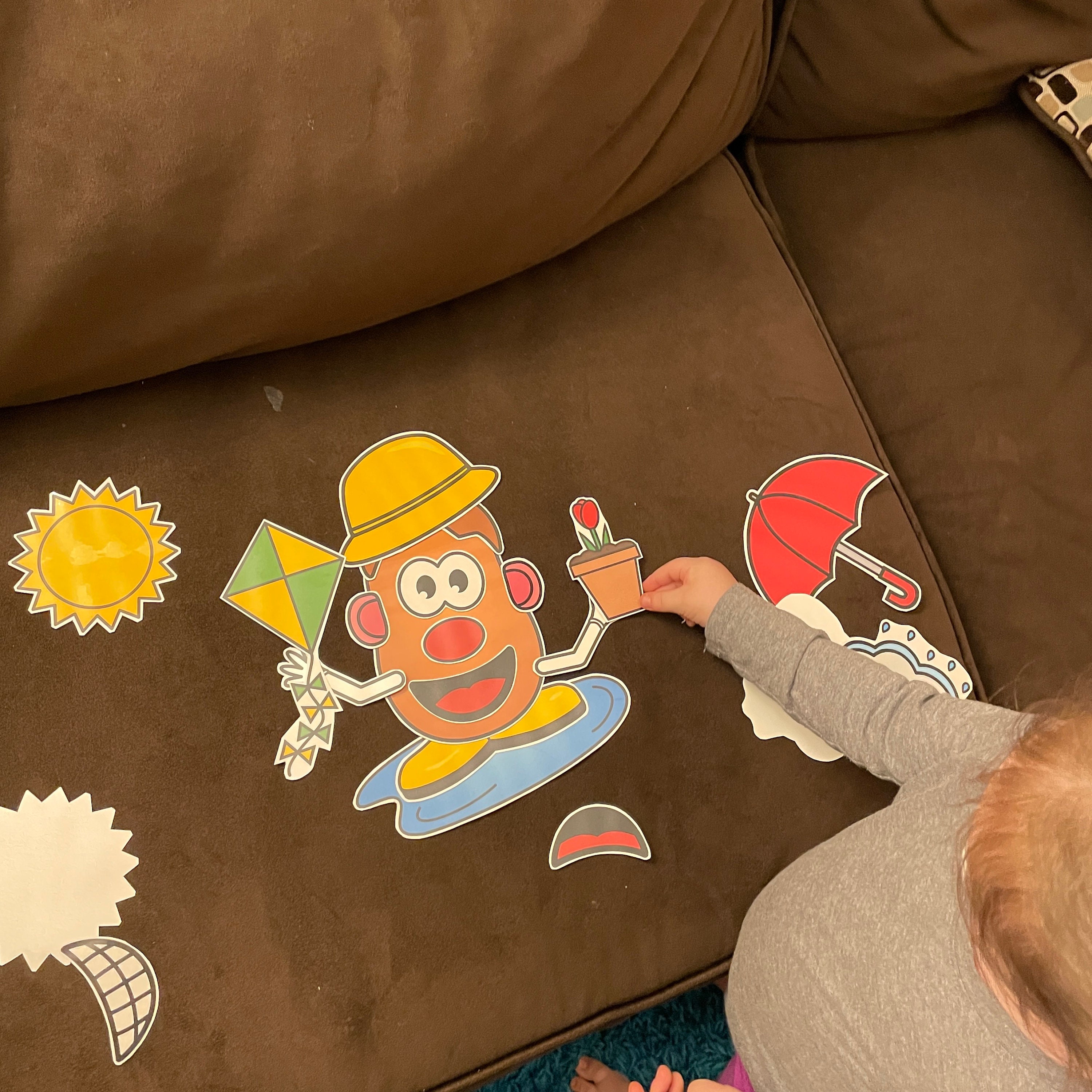 Build A Spring Potato Head and Accessories Dress up Paper Doll ...