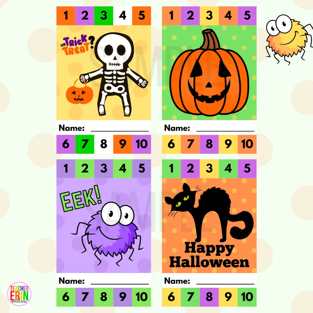 Halloween Punch Cards for Rewards, Behavior, Classroom Management ...