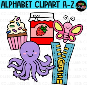 Alphabet Clipart, A-Z, ABC, A to Z Clipart, Letters, School, Phonics ...