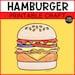 Hamburger Coloring Craft - Summer Craft Pattern - Build A Hamburger ...