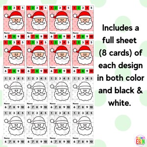 Christmas Punch Cards for Rewards, Behavior, Classroom Management ...